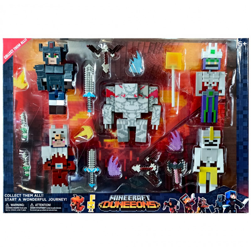 Kolekce figurek Minecraft Dungeons Skeleton 18ks | bHome.cz