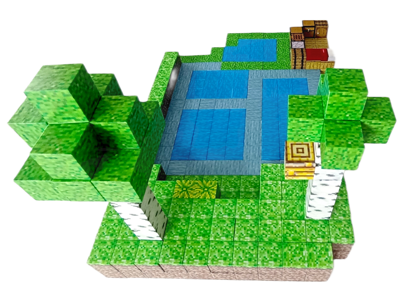 Minecraft Jungle Creek XXL Magnetická stavebnice 300ks | www ...